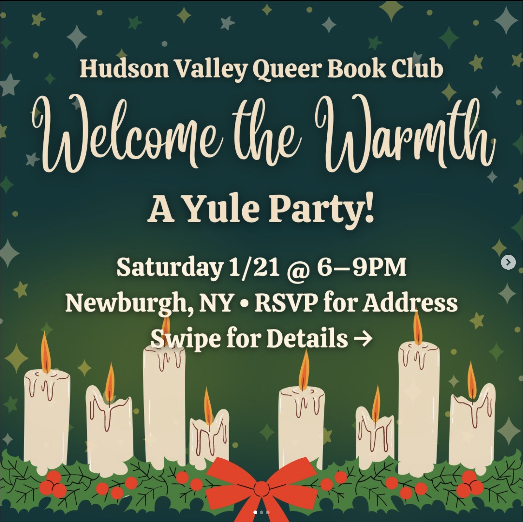 Welcome the Warmth: A Yule Party – Big Gay Hudson Valley