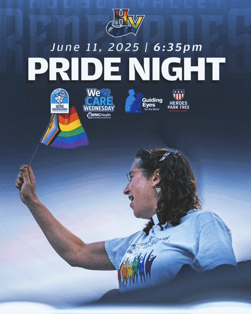 Pride Night 2025 @ Heritage Financial Park (Hudson Valley Renegades v. Greenville Drive) – Big ...